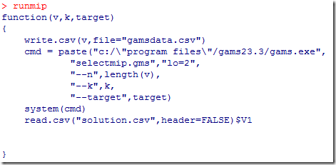 Yet Another Math Programming Consultant: Run GAMS from R